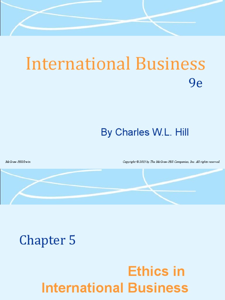 Chap005 - International Business | PDF | Organizational Culture | Business Ethics