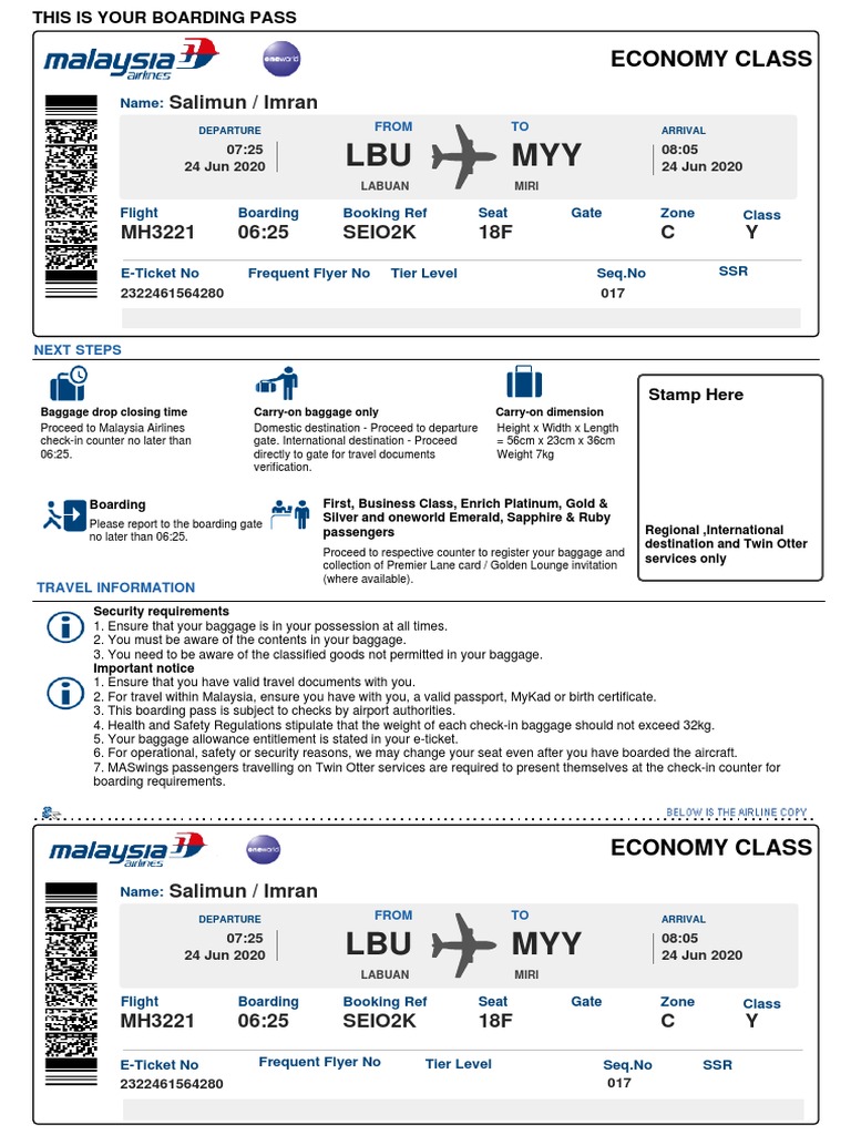 BoardingPass PDF | PDF | Baggage | Aviation