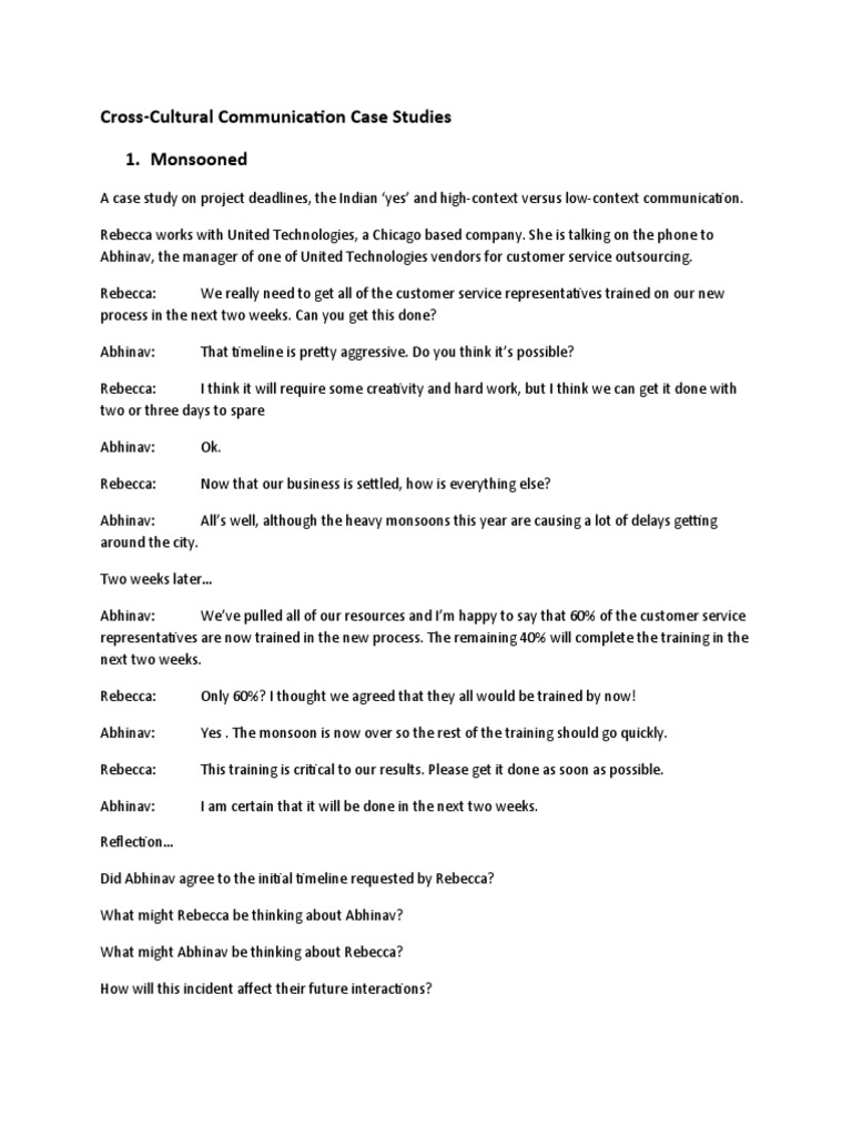 Cross-Cultural Communication Insights | PDF | Communication | Human ...