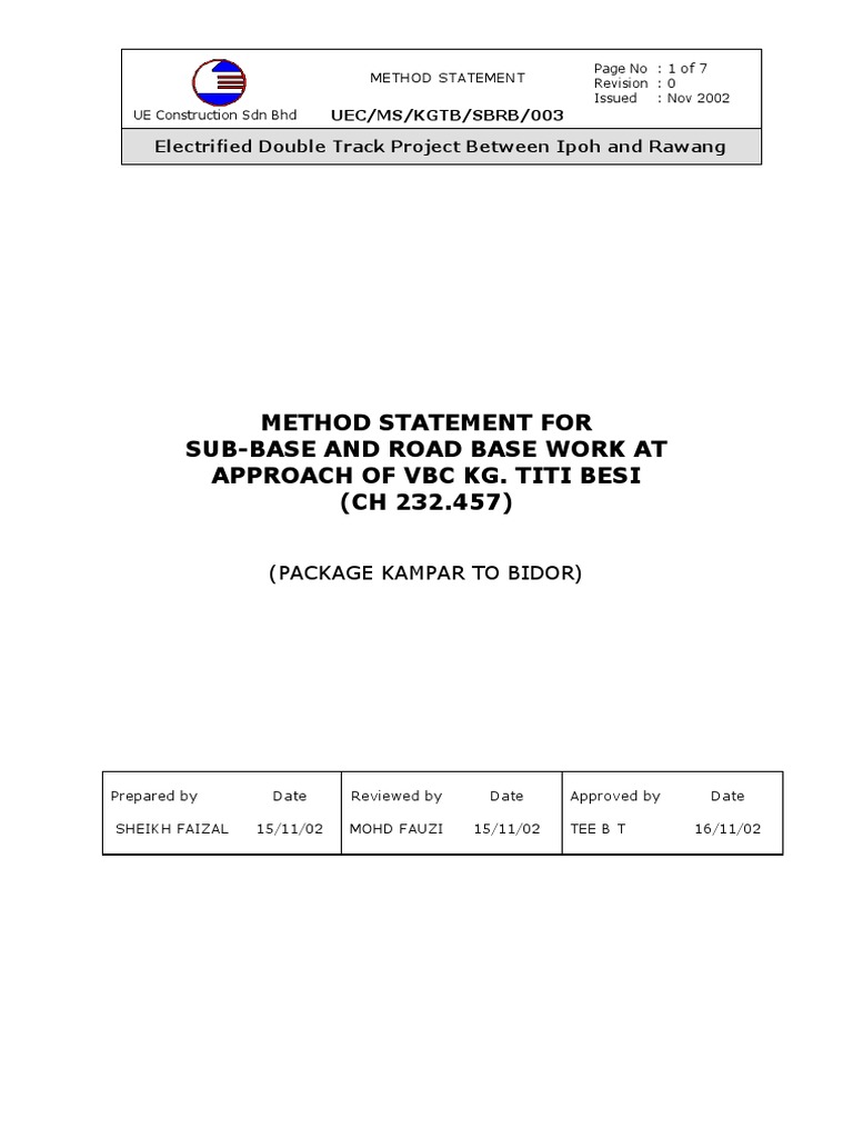 Sub-Base and Road Base | PDF | Nature | Business