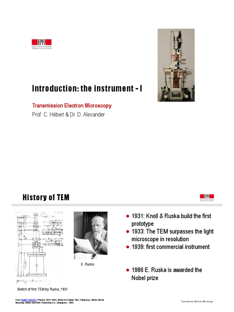 Introduction: The Instrument - I: Transmission Electron Micros | PDF ...