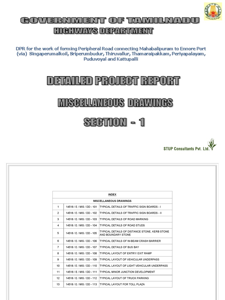 CPR Section-1 - Miscellaneous Drawings (18.05.2020) | PDF | Traffic ...