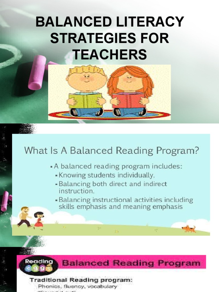 Balanced Literacy Strategies For Teachers | PDF | Literacy | Human ...