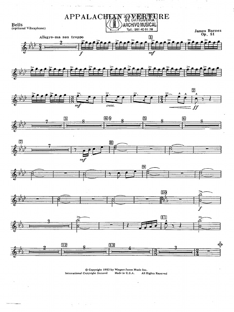 Appalachian Overture Bells PDF | PDF