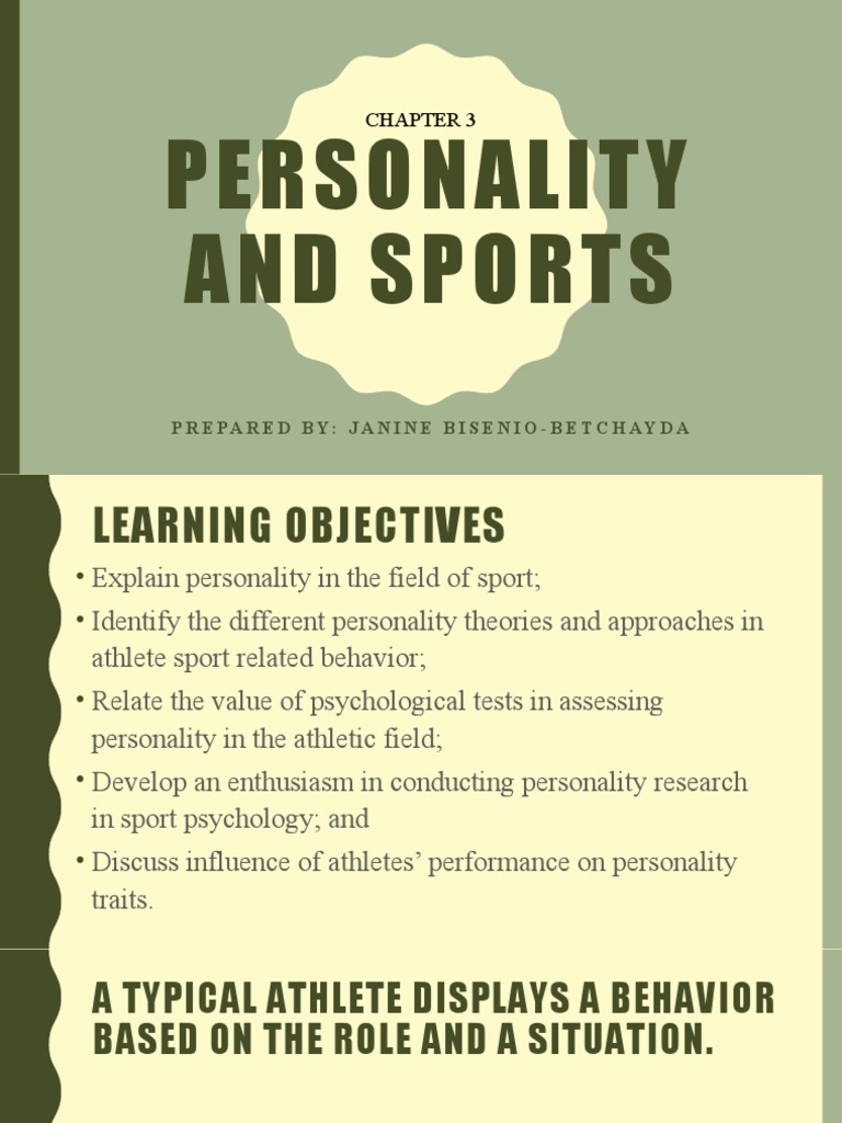 Personality Theories in Sports Performance | PDF | Id | Psychodynamics