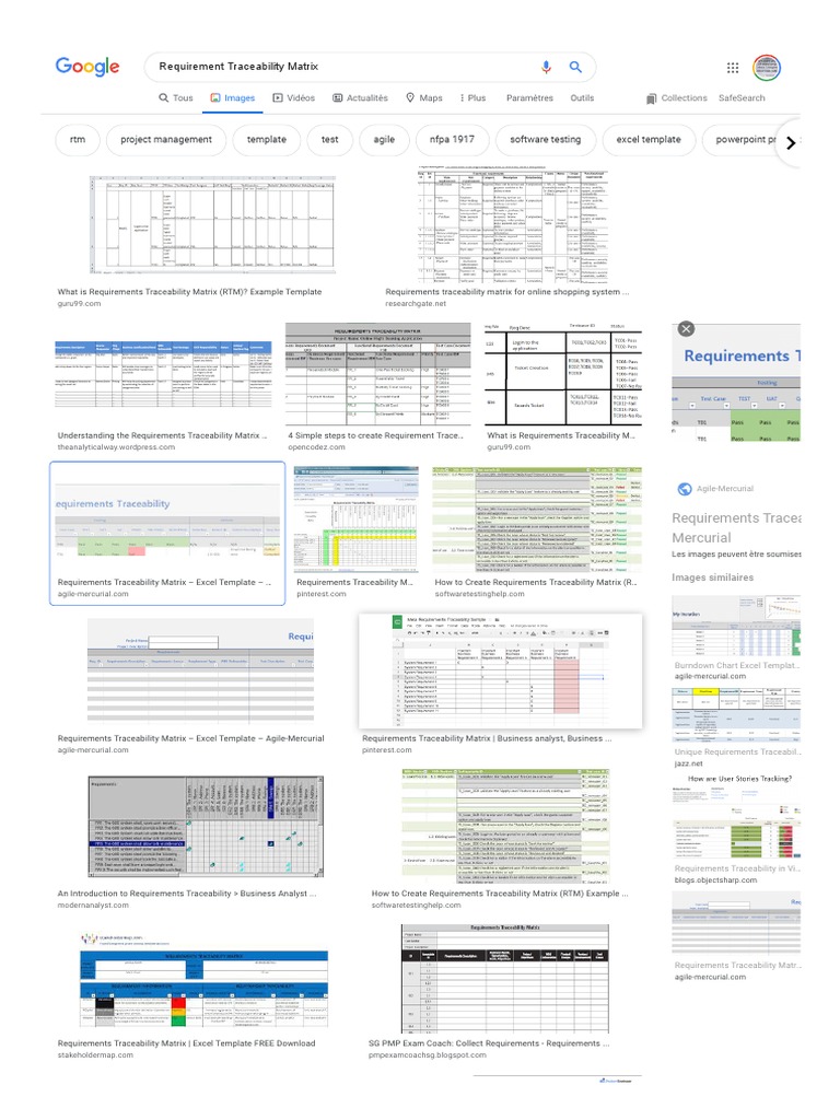 Requirement Traceability Matrix - Recherche Google | PDF | Software Release Life Cycle | Systems ...