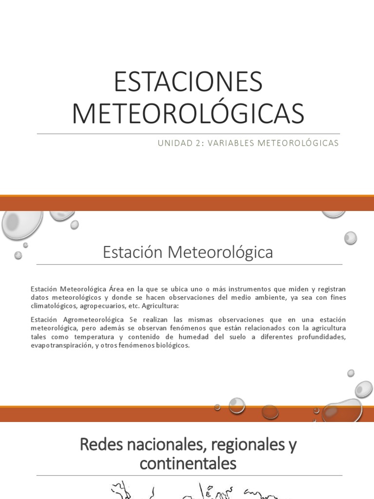ESTACIONES METEOROLÓGICAS | PDF | Meteorología | Lluvia