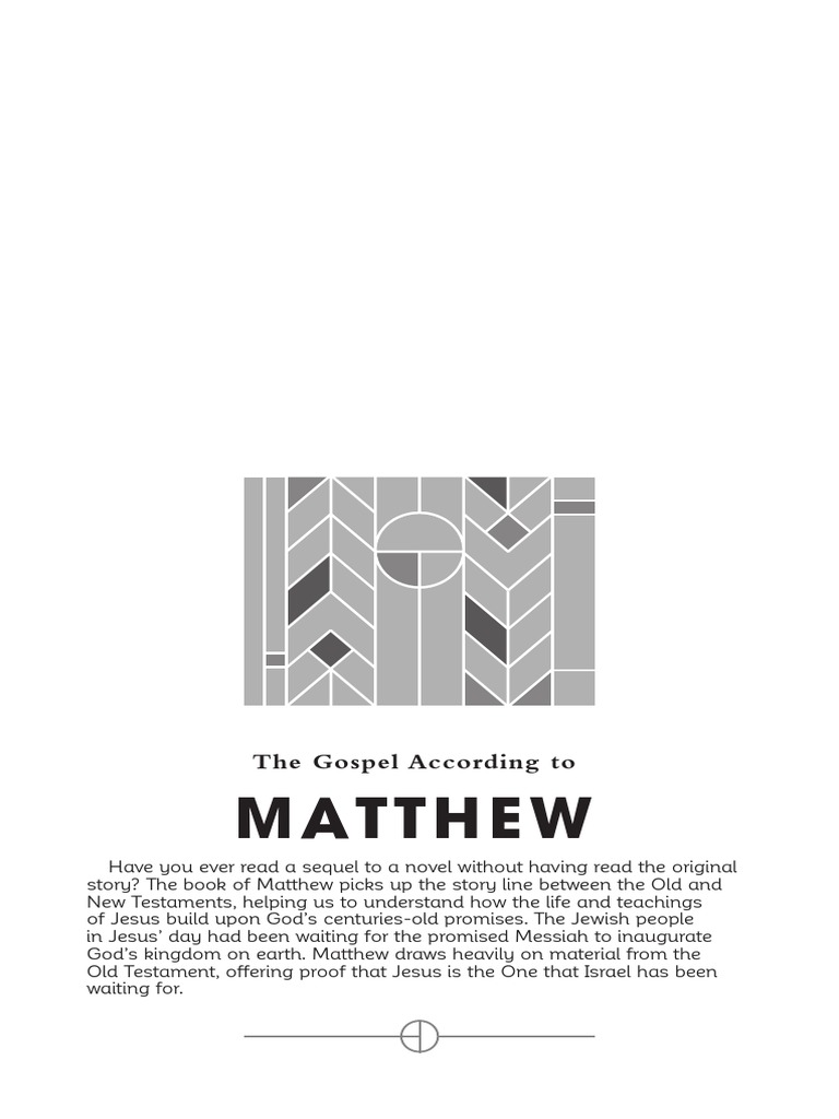 Simple Faith Bible Sampler - The Gospel of Matthew | PDF | John The ...