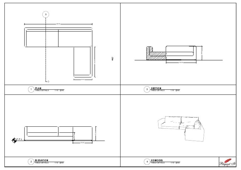 Plan Section: Table Details 1:10 @A0 Table Details 1:10 @A0 | PDF