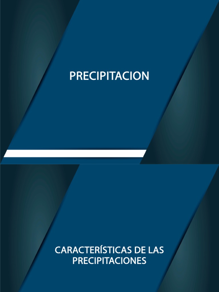 Características y Tipos de Precipitación | PDF | Meteorología | Humedad