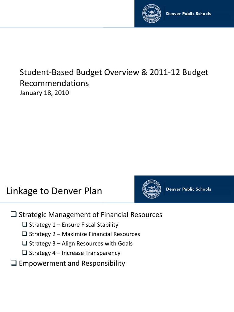 4.01 - 2011-12 Budget Recommendation | PDF | Fund Accounting | Students