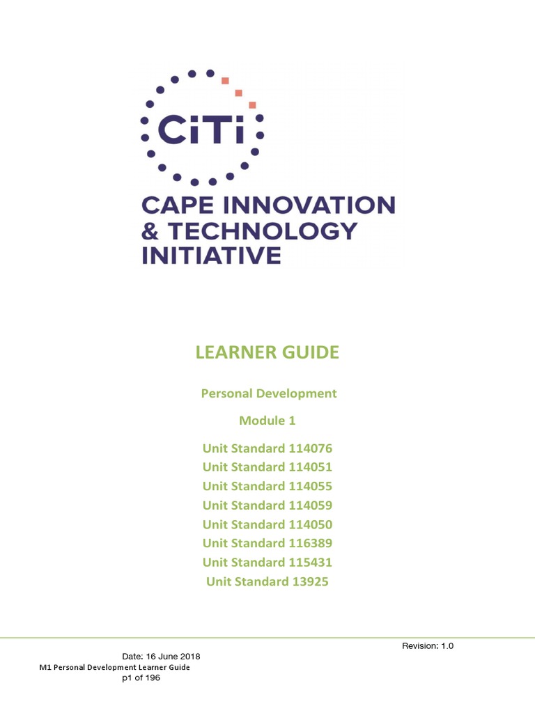 Module 1 - Personal Development PDF | PDF | Qualitative Research ...