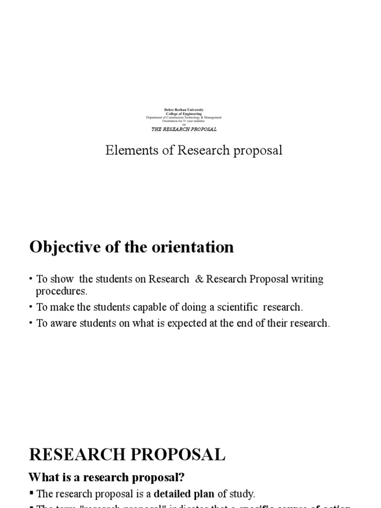 The Research Proposal | PDF | Research Methods | Scientific Method