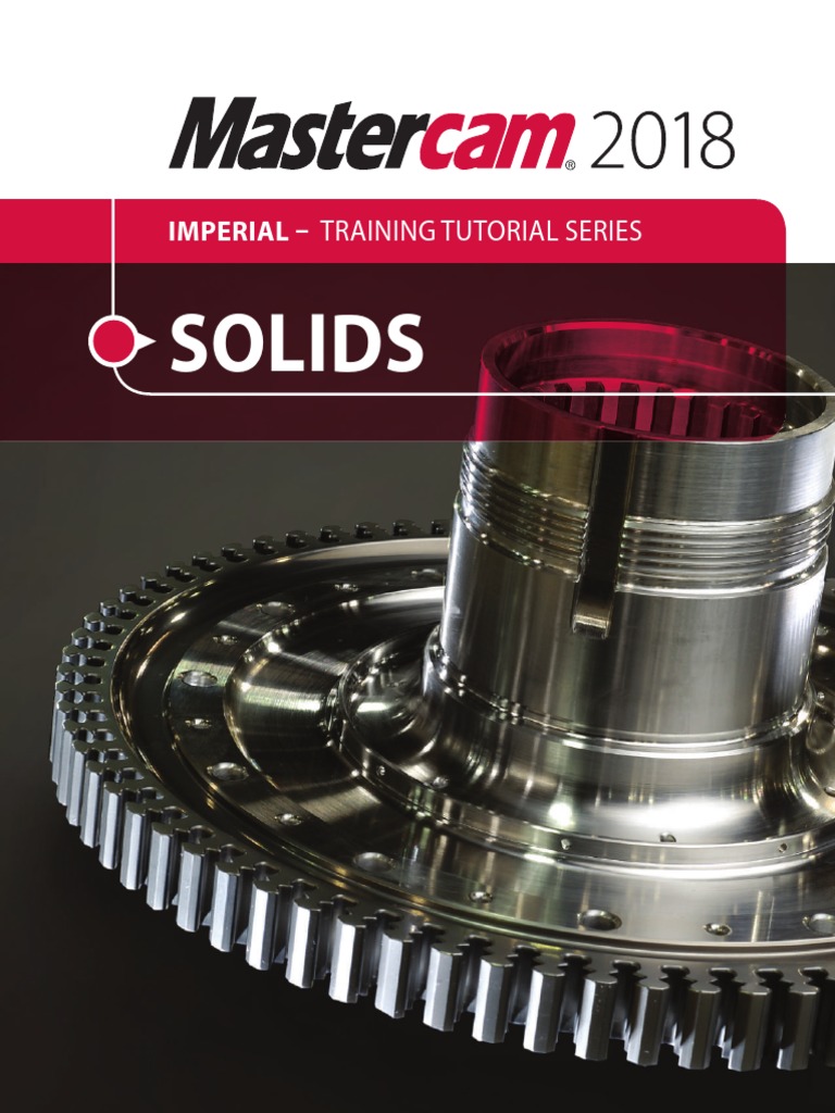 Mastercam 2018 Solids Training Tutorial PDF | PDF