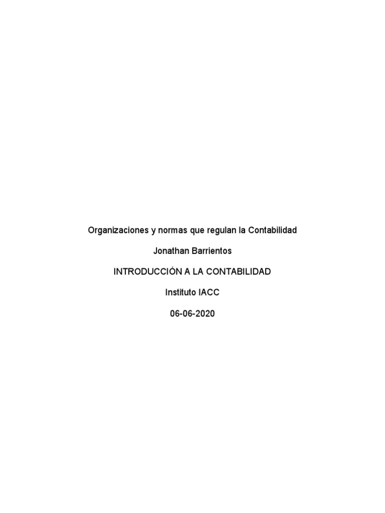 Jonathan Barrientos - Tarea 2 | PDF | normas internacionales de ...