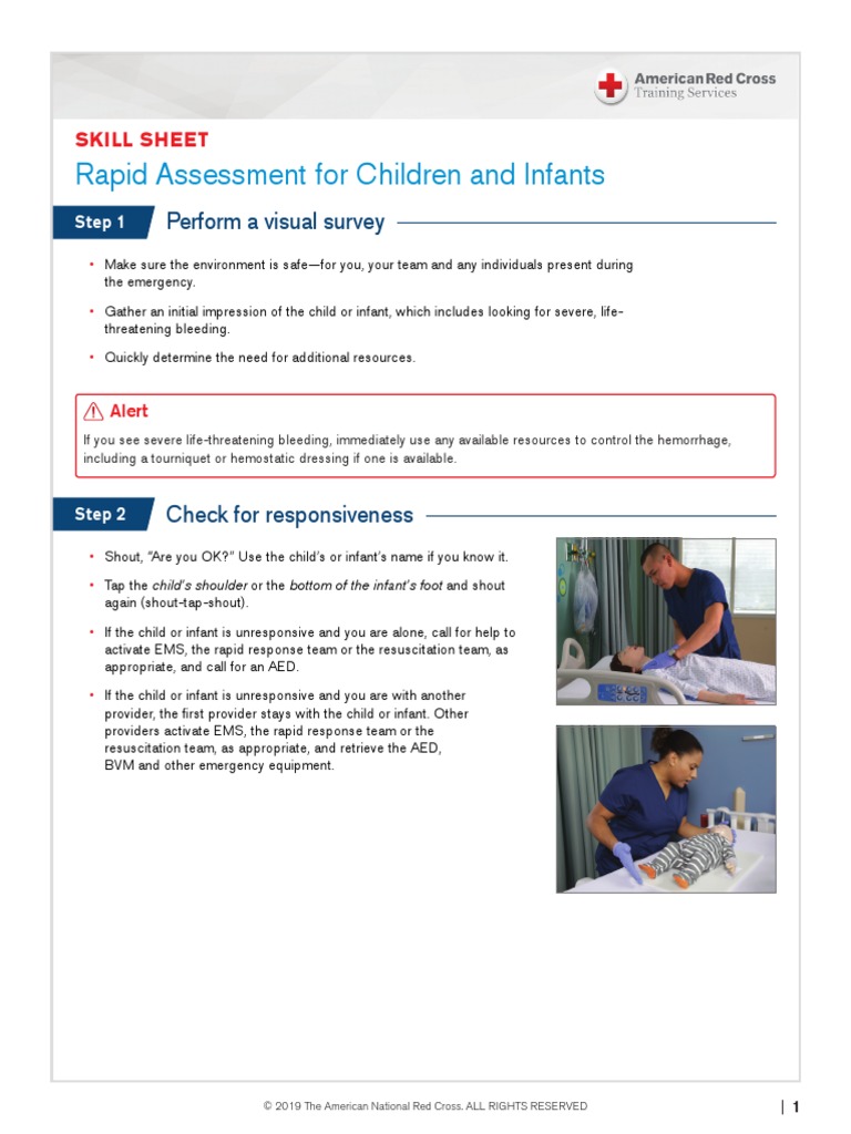 Rapid Assessment For Children and Infants: Perform A Visual Survey | PDF