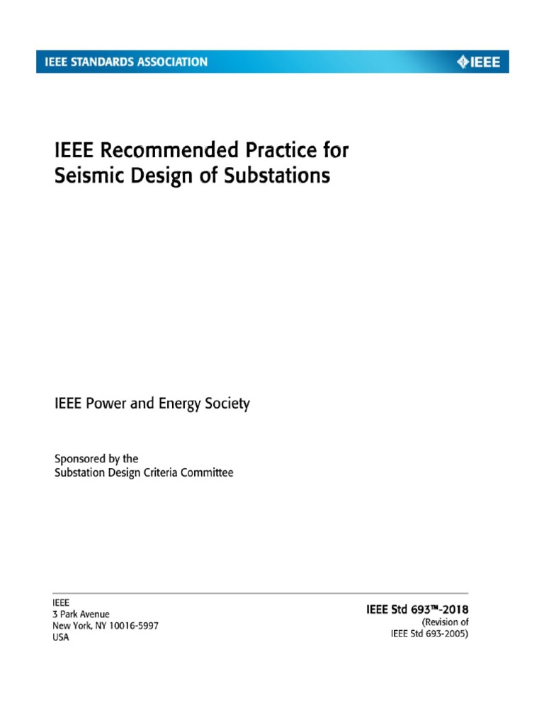 Ieee 693 2018 | PDF