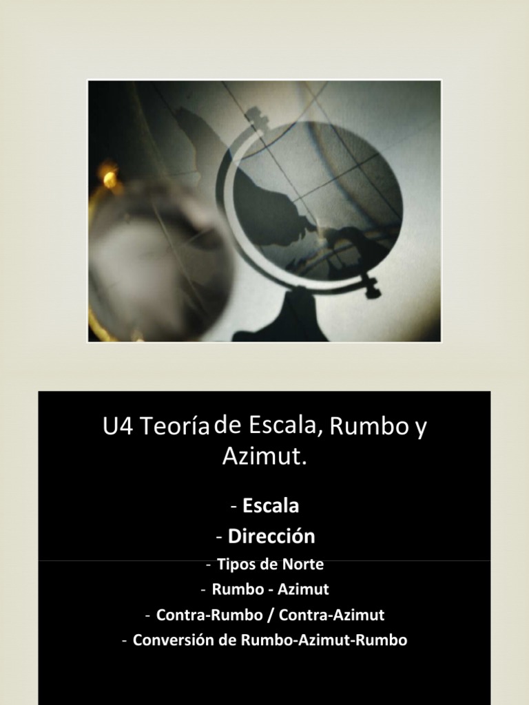 3ra Clases. Rumbo y Azimut | PDF | Visualización (Gráficos) | Navegación