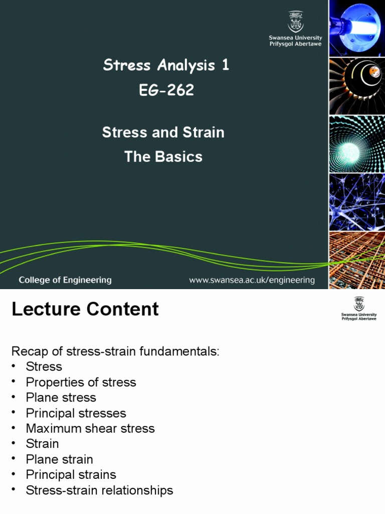 EG-262 Stress and Strain Basics | PDF | Stress (Mechanics) | Geometry