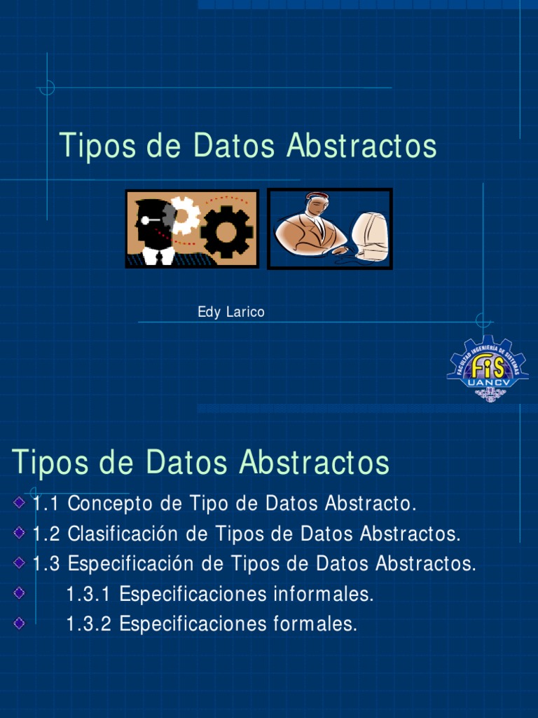 Tipos de DATOS ABSTRACTOS Espe Formal e Informal PDF | PDF | Tipo de datos | Lenguaje de ...