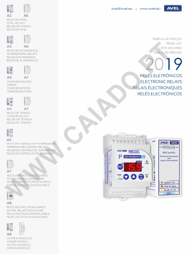 Tabela Avel Reles 2019 | PDF | Components | Electrical Engineering