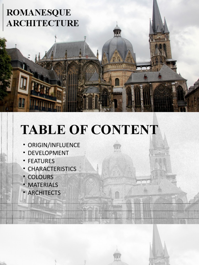 Lecture 3 - Romanesque, Renaissance and Gothic Architecture | PDF ...