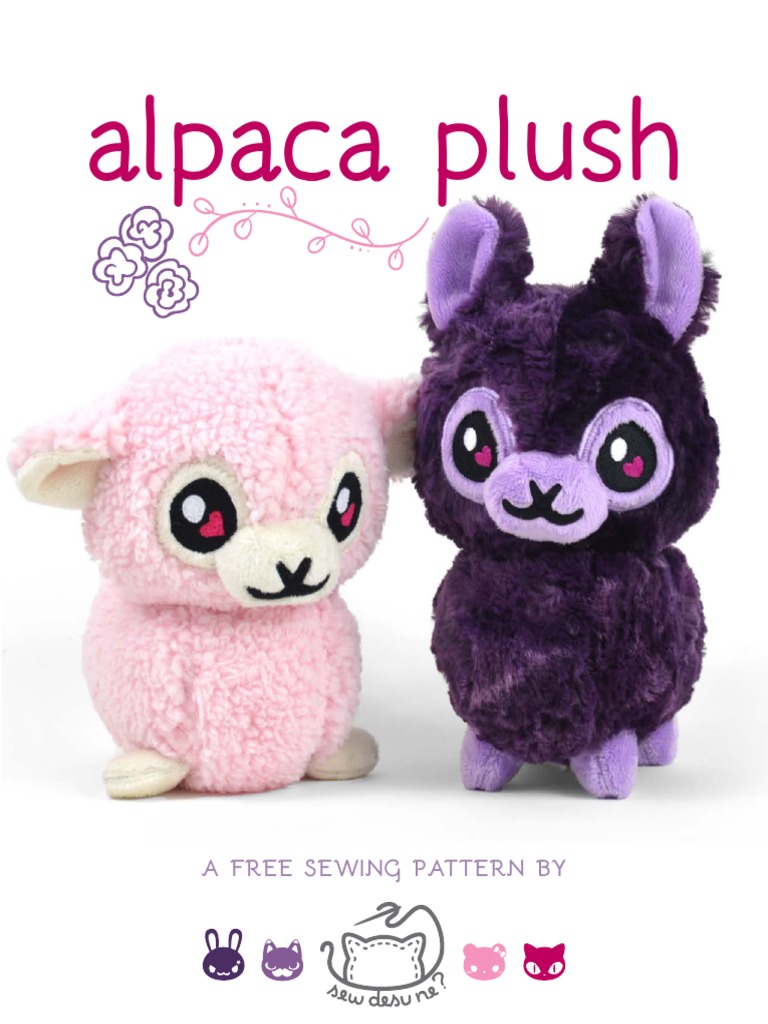 Alpaca Plush Sewing Pattern | PDF | Sewing | Seam (Sewing)