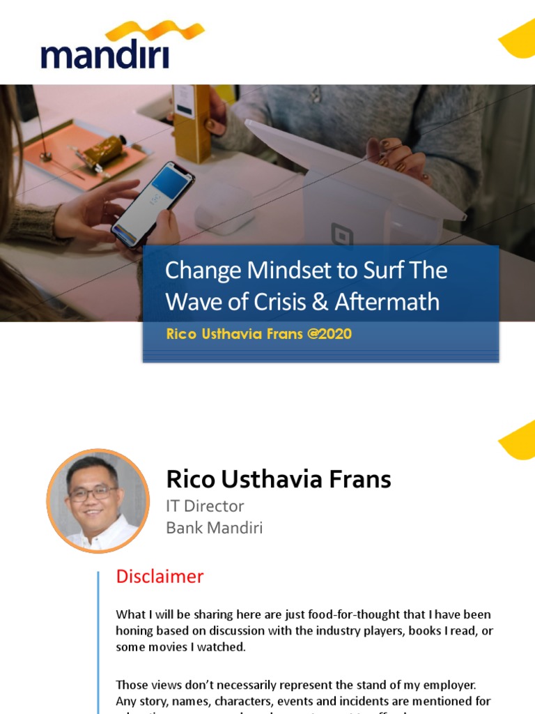 1 Rico Usthavia Frans Bank Mandiri Change Mindset To Surf The Wave ...