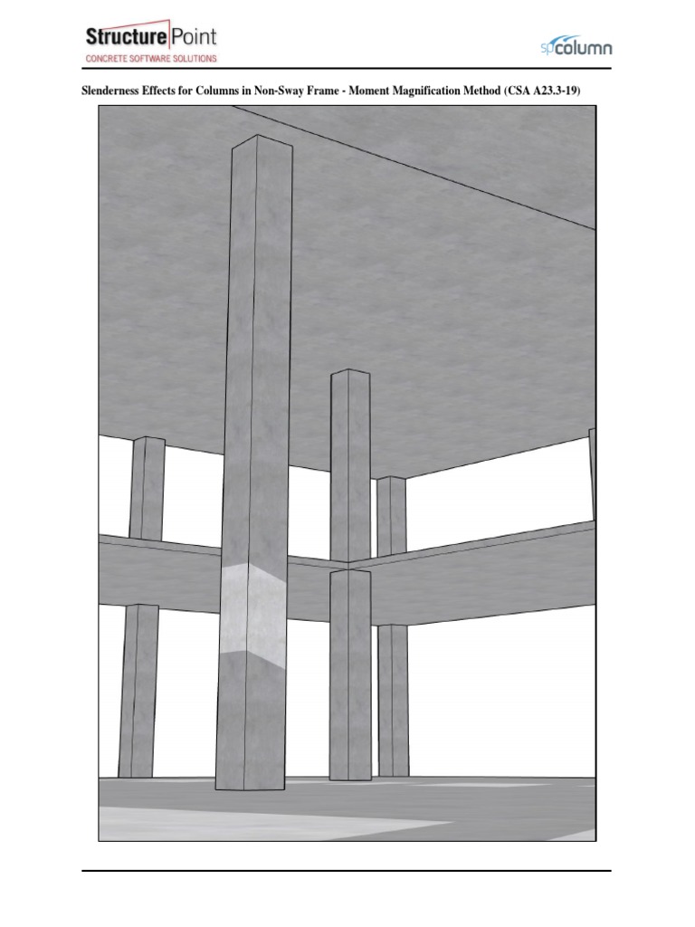 Slender-Concrete-Columns Non Sway Frame Moment Magnification-CSA A23.3 ...