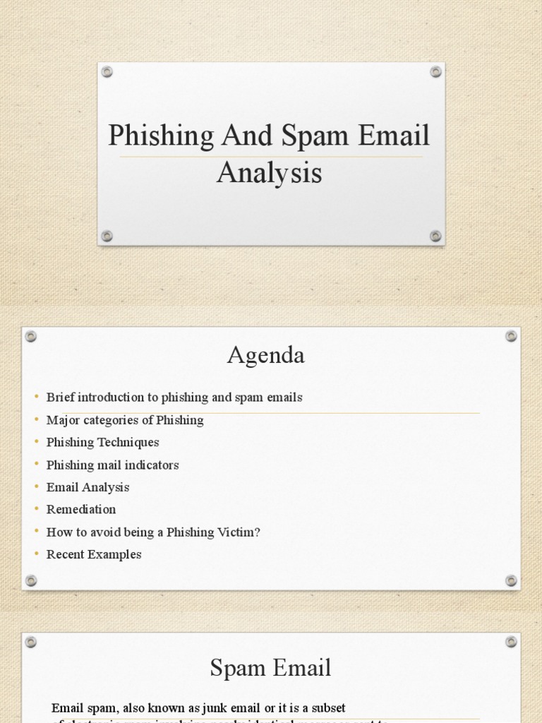 Phishing and Spam Email Analysis | PDF | Phishing | Email Spam