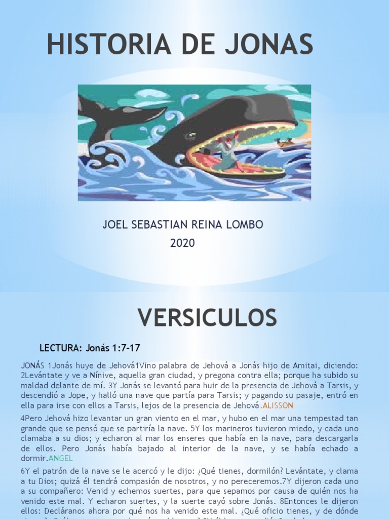 Historia de Jonas | PDF | Jonás | Biblia