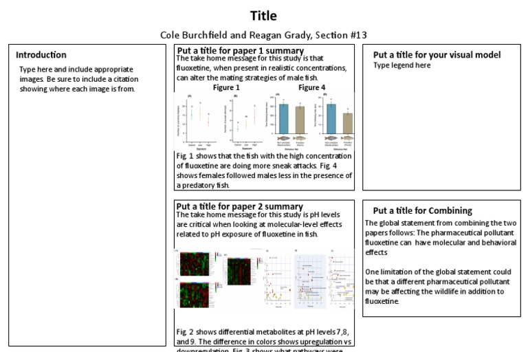 Cole Burchfield and Reagan Grady, Section #13: Put A Title For Paper 1 ...