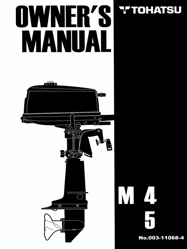 Tohatsu M5b - Bs-Owner - Manual | PDF