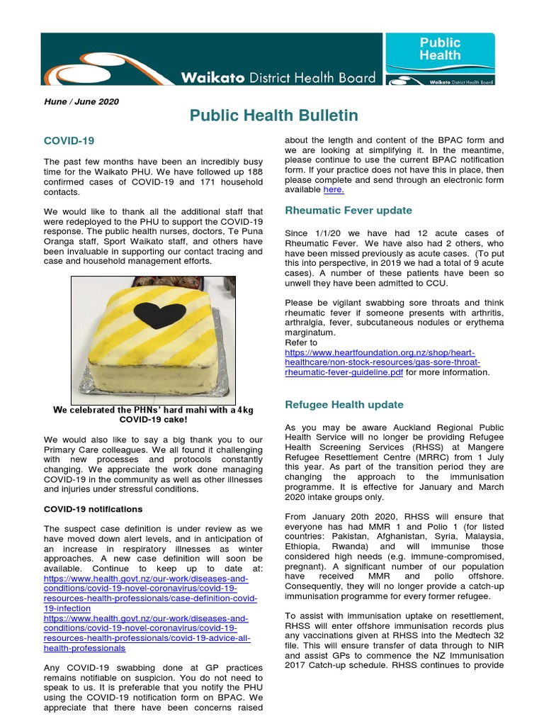 June-2020 Public-Health-Bulletin | Download Free PDF | Health Sciences ...