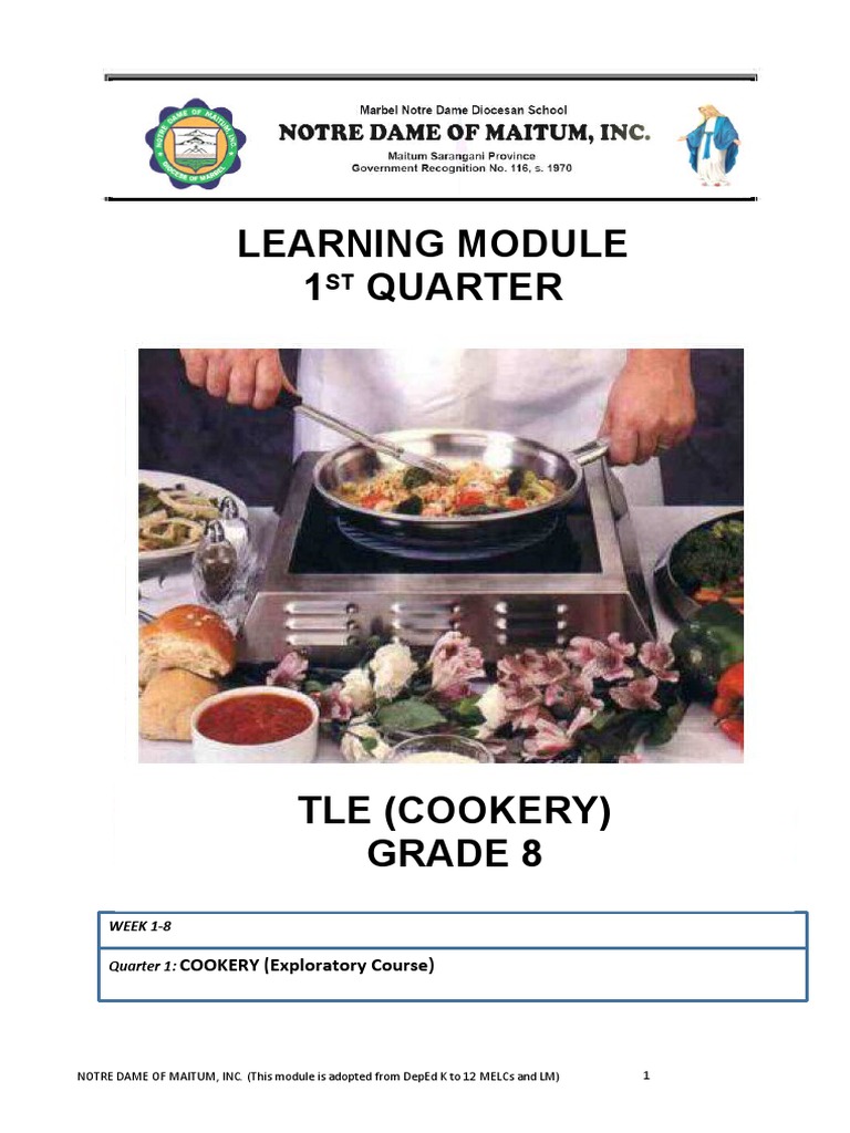 Tle 8 Quarter 1 Module | PDF | Occupational Safety And Health | Risk