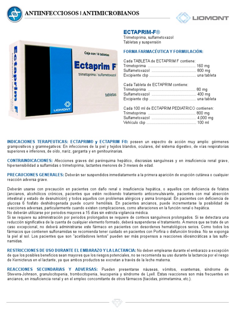 Ectaprim F | PDF | Medicina CLINICA | Drogas