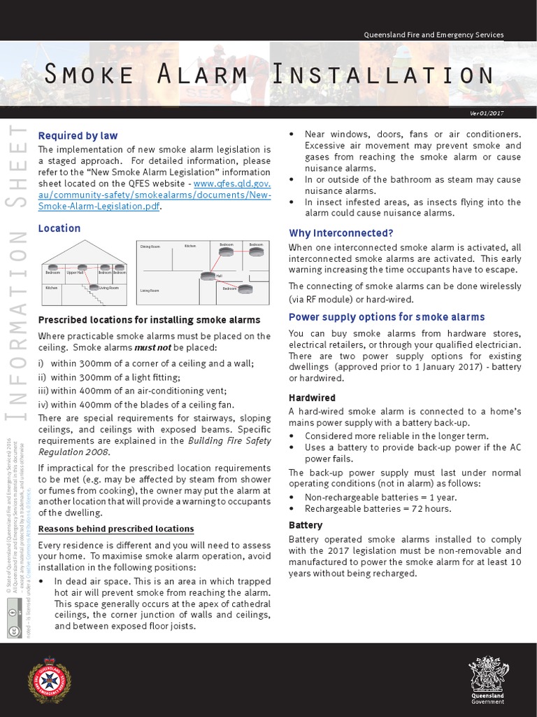 Smoke Alarm Installation: Required by Law | PDF | Building Engineering ...