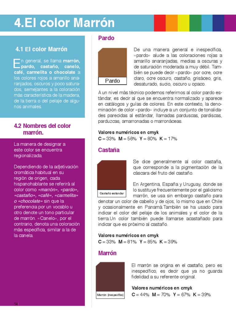Teoria Del Color - El Color Marrón | PDF | marrón | Qualia