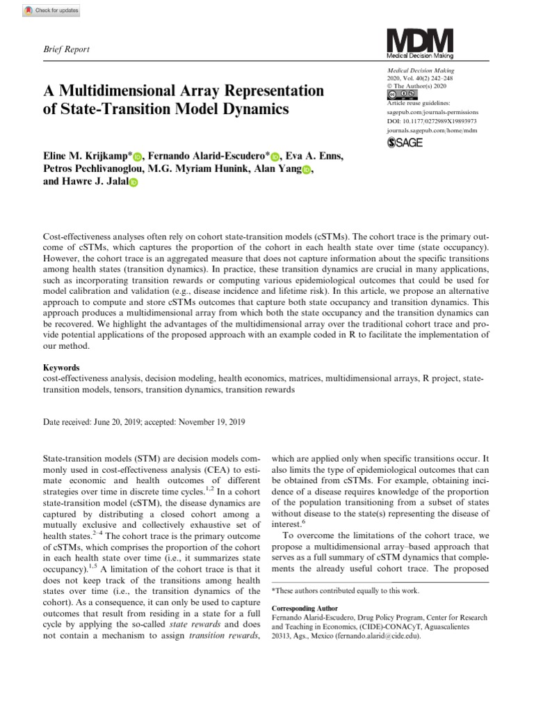 Krijkamp Et Al. - 2020 - A Multidimensional Array Representation of ... Krijkamp Et Al. - 2020 - A Multidimensional Array Representation of ...
