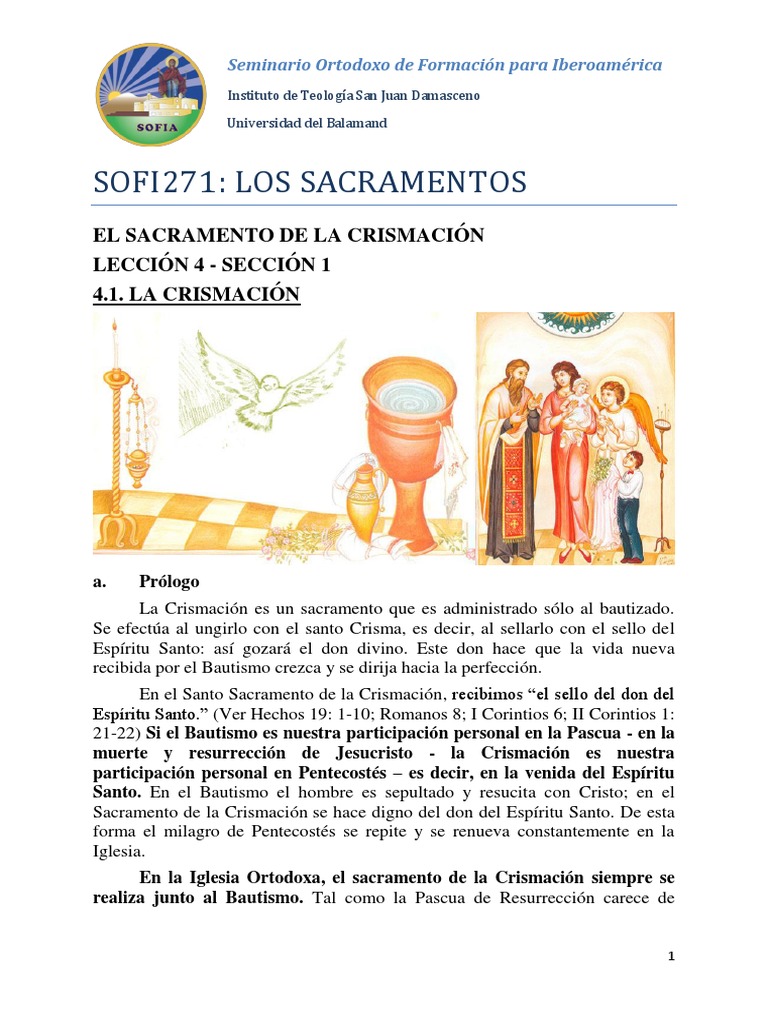 Significado del Santo Crisma en Bautismo | PDF | Bautismo | La unción
