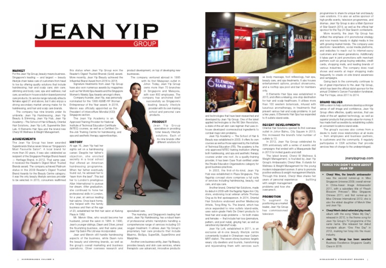 Jean Yip Group: Singapore's Leading Beauty Lifestyle Chain Driving ...