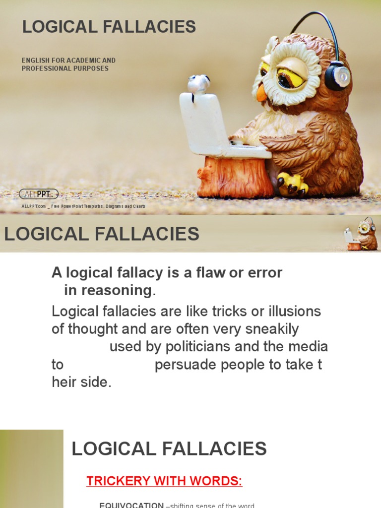 Logical Fallacies: English For Academic and Professional Purposes | PDF | Fallacy ...