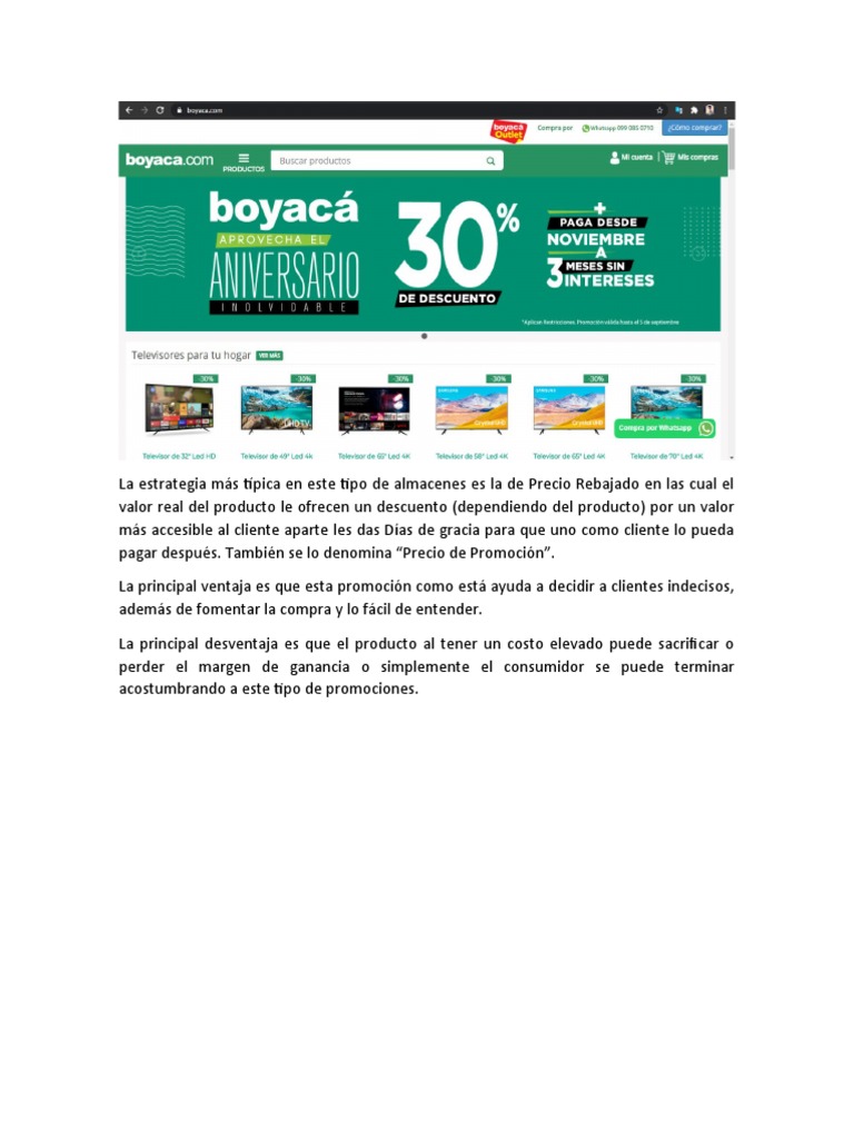 Estrategia - Almacenes Boyaca | PDF | Negocios | Relaciones personales, crianza y desarrollo ...
