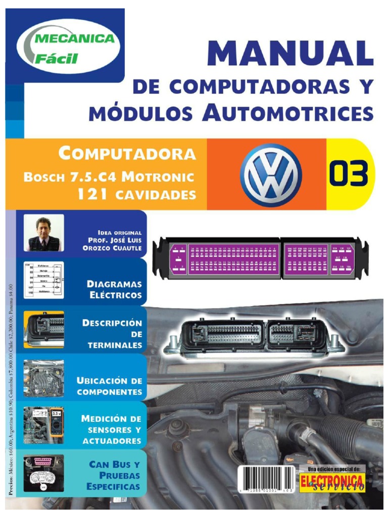 03 Ecu Bosch 7.5.c4 Motronic de 121 Pines VW PDF | PDF