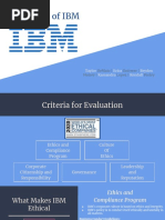 IBM's Core Values and Cultural Evolution | PDF | Ibm | Strategic Management
