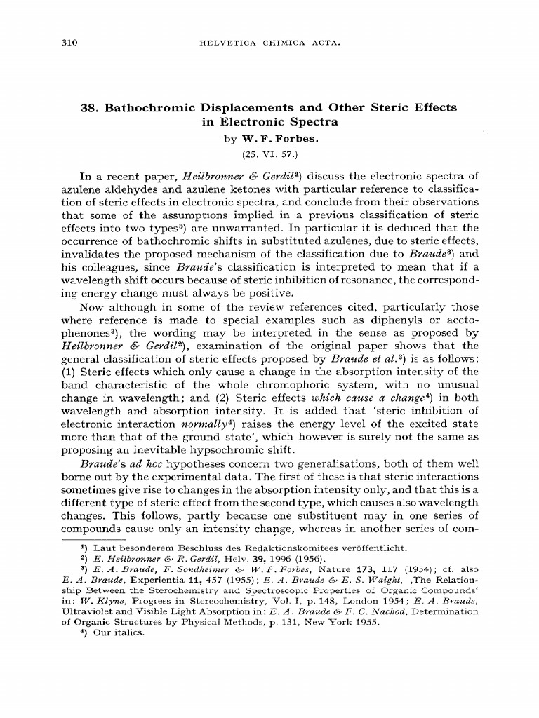 Bathochromic Displacements and Other Steric Effects in Electronic ...