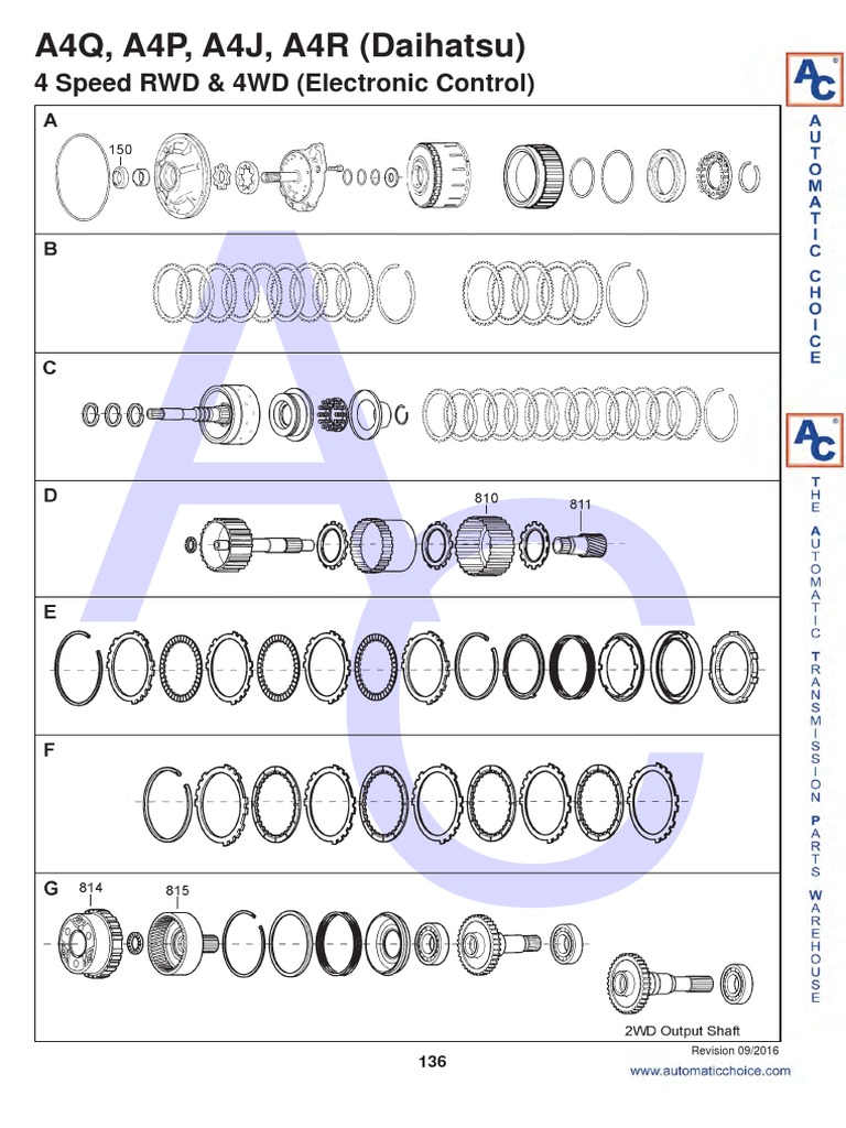 A4Q, A4P, A4J, A4R (Daihatsu) : 4 Speed RWD & 4WD (Electronic Control ...