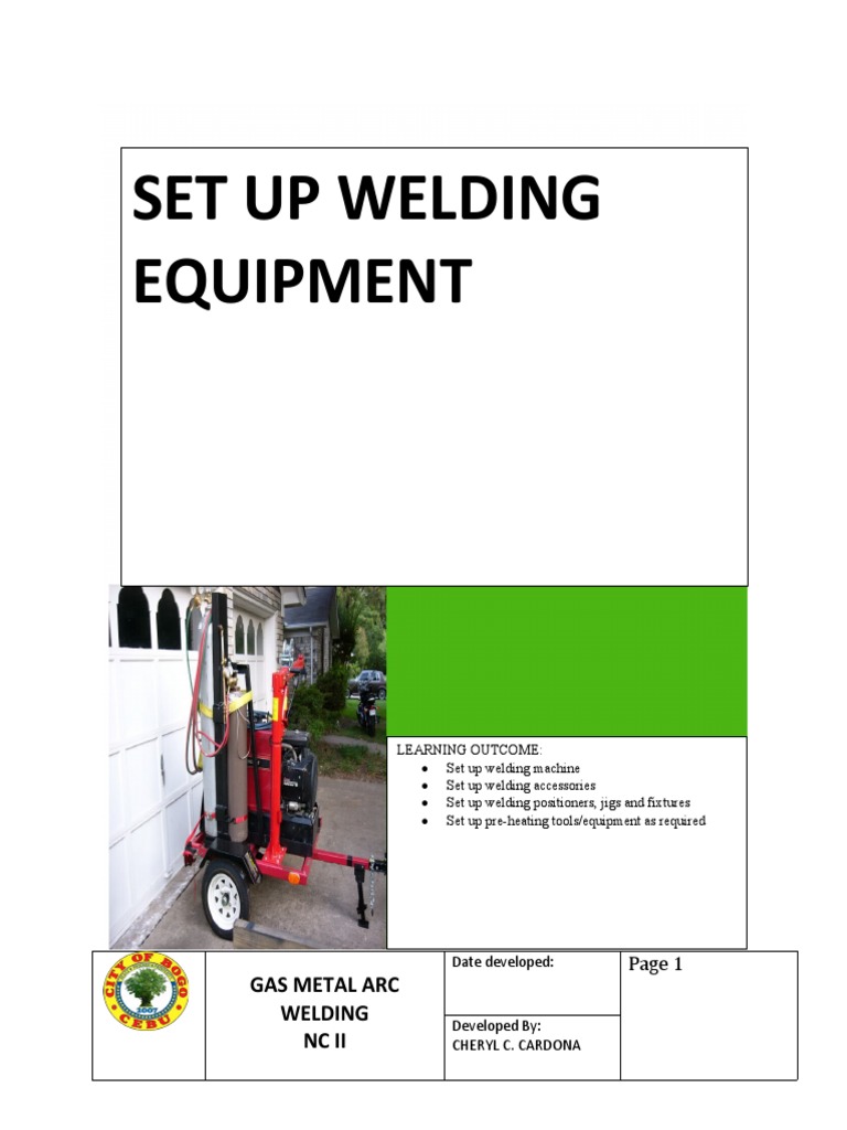 Gas Metal Arc Welding Setup Guide | PDF