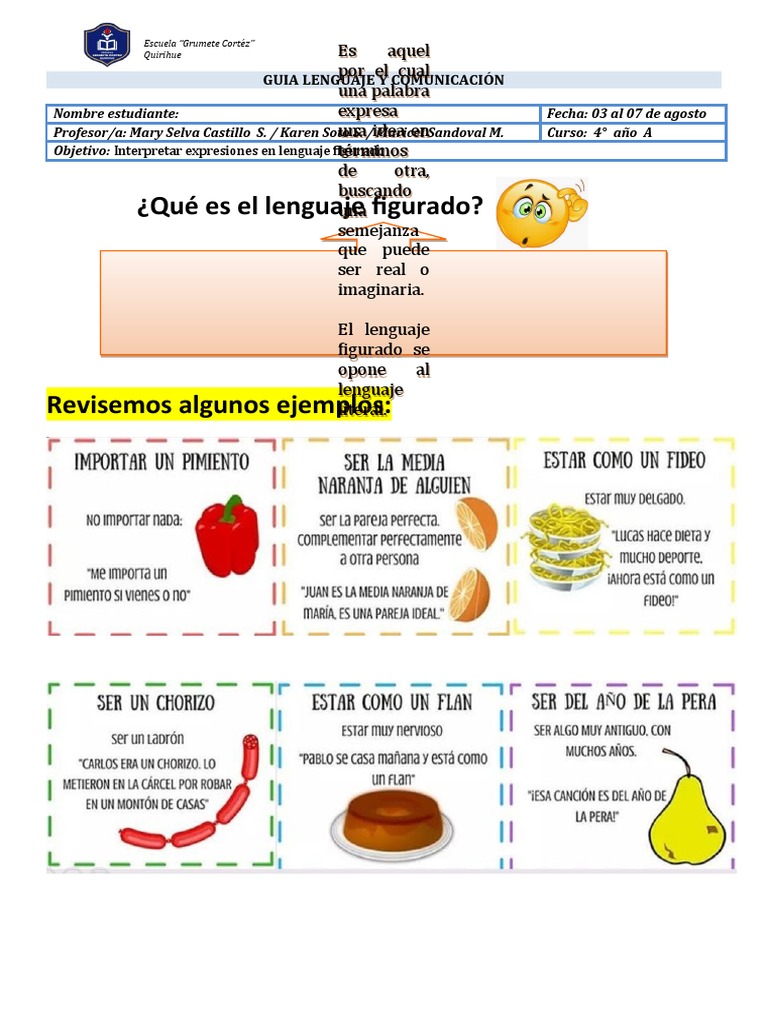 Lenguaje Figurado | PDF