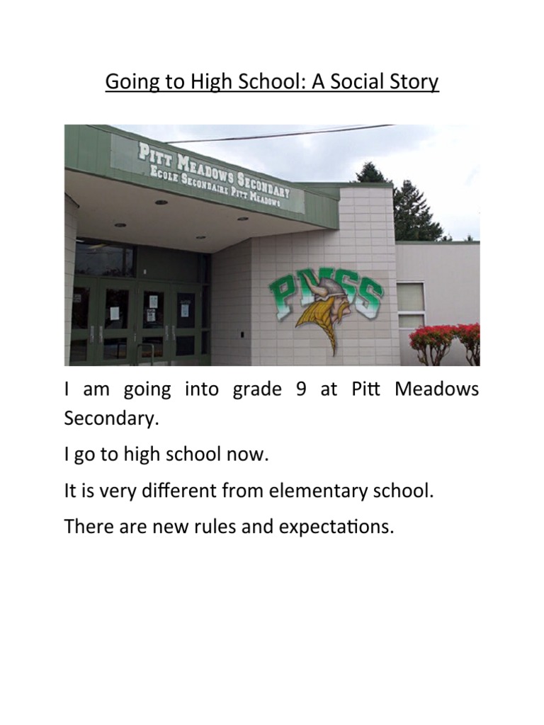 High School Social Story for Students | PDF